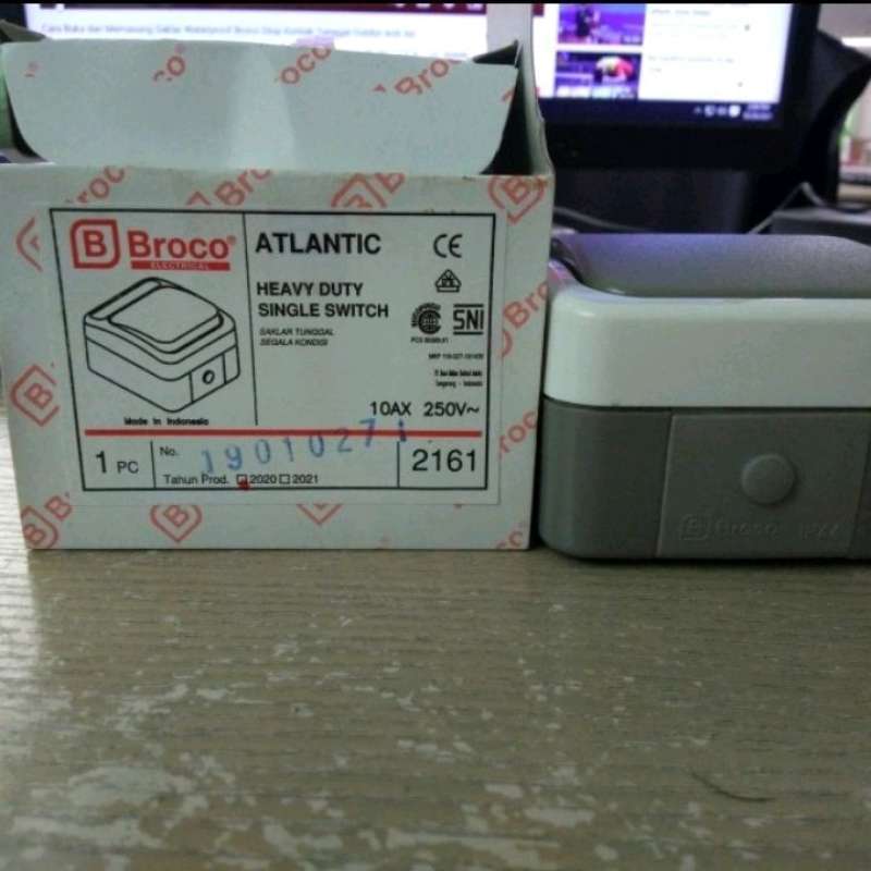 Jual Saklar Engkel Broco Outdoor Atlantic Ob / Sakelar Single Broco ...