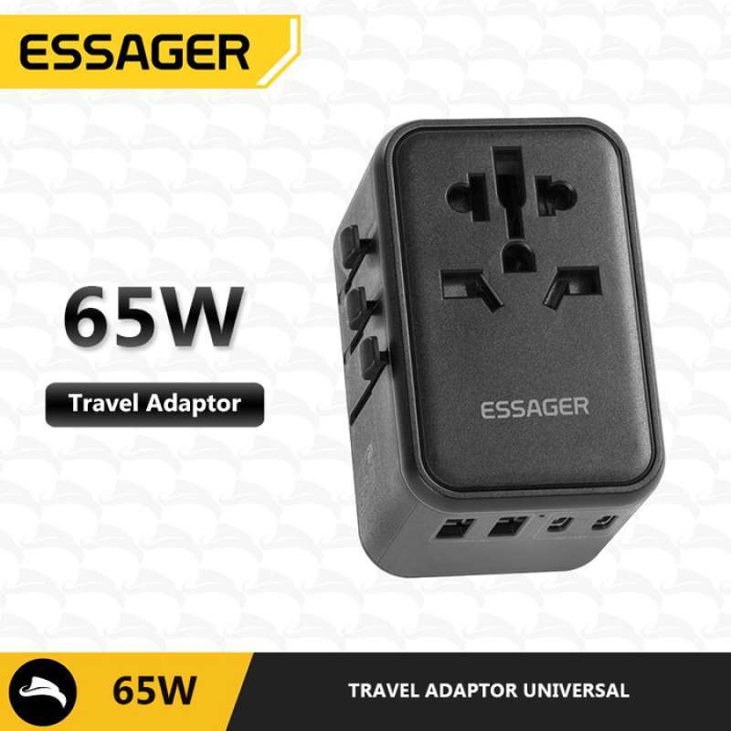 Jual Essager Travel Adaptor Charger Gan Pd 65W Super Fast Charging di ...