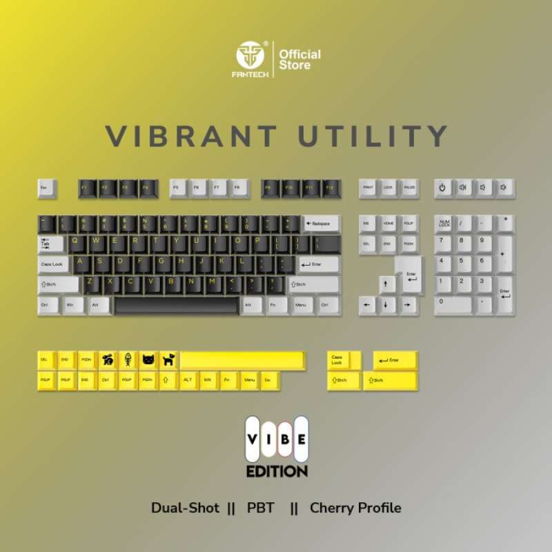 Promo Fantech Keycaps Set Pbt Dual-Shot Vibrant Utility Profile Ack01 Diskon 23% di Seller ...