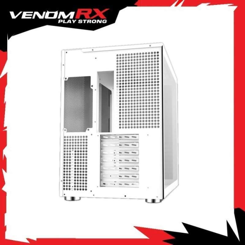 Promo Casing Venomrx Daemon Xs - Matx Gaming Case - White Diskon 23% di ...