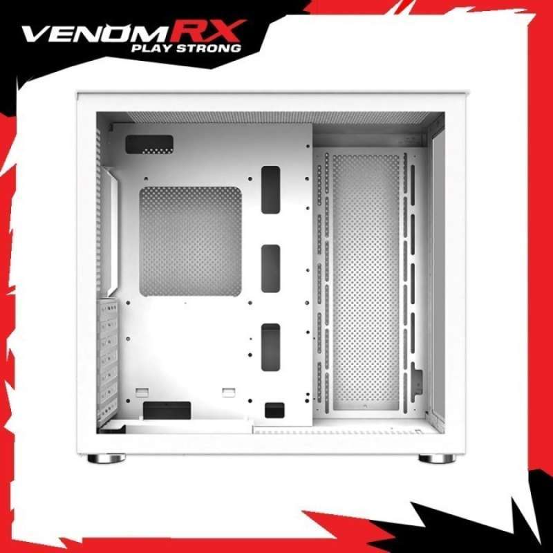 Promo Casing Venomrx Daemon Xs - Matx Gaming Case - White Diskon 23% di ...