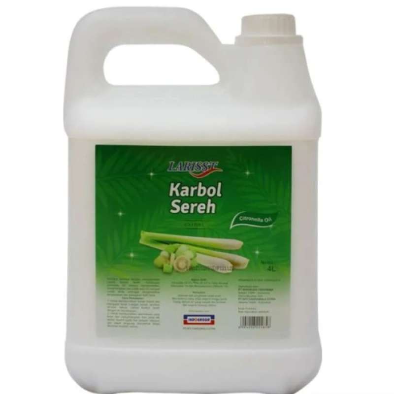 Promo Larrist Karbol Sereh Jerigen 4 L Diskon 29% Di Seller Makmur ...