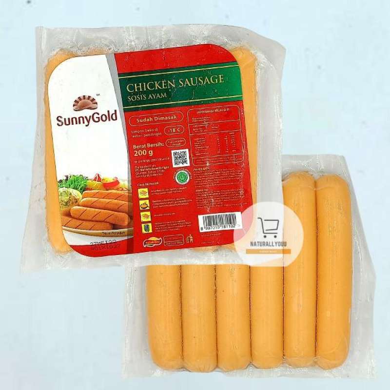 Jual Sunny Gold Sosis Ayam Chicken Sausage 200gram / 400gram di Seller Naturallyouu freshmart ...