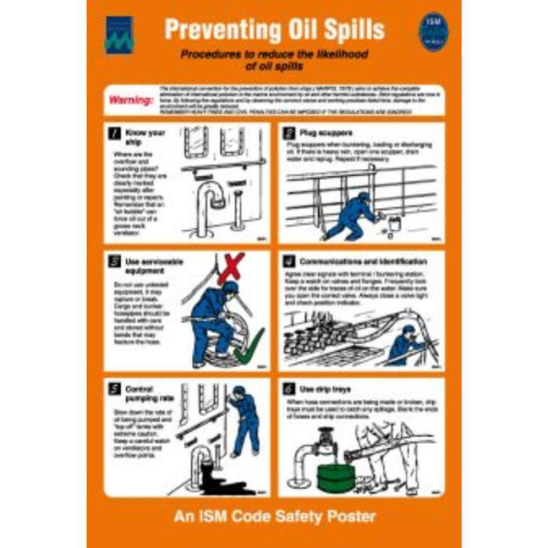 Promo Preventing Oil Spills Poster Impa 331508 Imo Ism Ship Safety ...