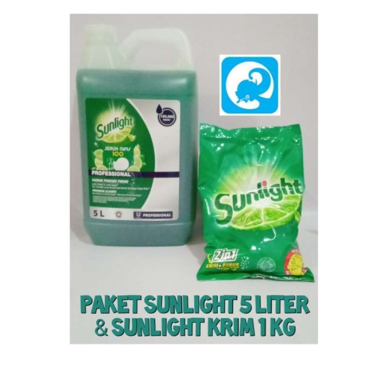 Jual Sunlight 5 Liter Plus Sunlight Cream Krim 1 Kg 2 In1 Di Seller ...