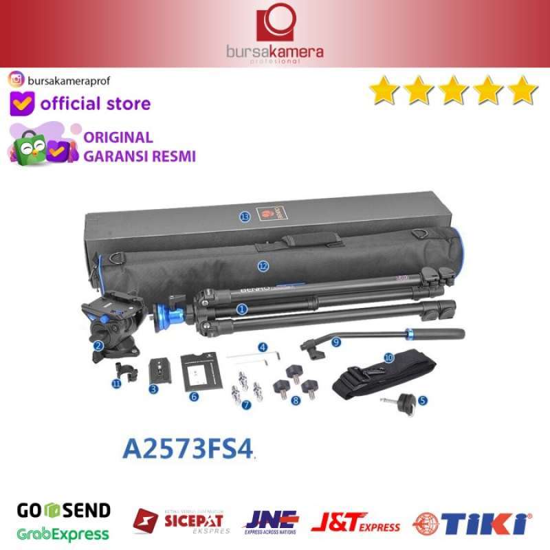 Jual Benro A2573FS4 / A2573 FS4 PRO Profesional Video Tripod Original di Seller Laris Plaza ...