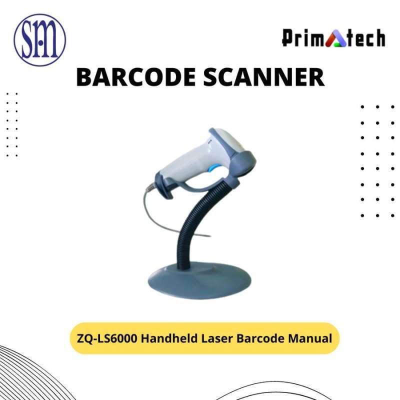 Jual Barcode Scanner Zq-ls6000 Handheld Laser Barcode Manual Di Seller ...