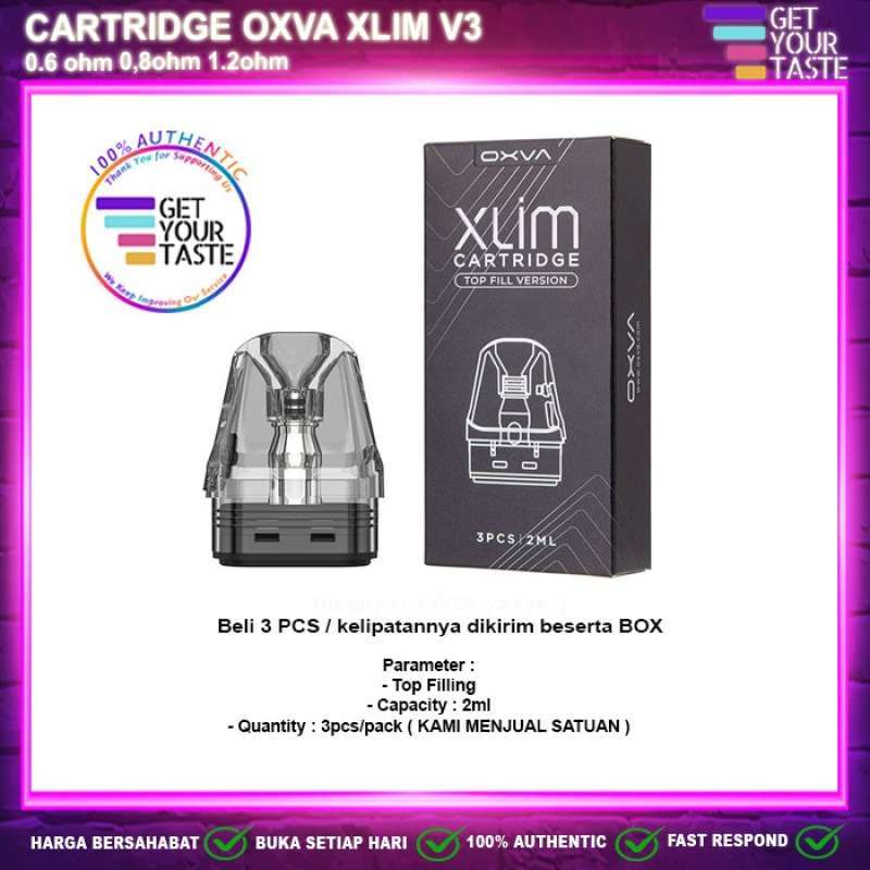 Promo Cartridge Oxva Xlim Pro Pod V3 Authentic By Oxva Tech - V3 0.8 ...