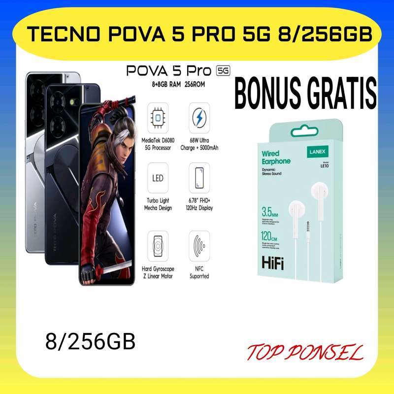 Jual Tecno Pova 5 Pro 5G 8 8 256GB Di Seller TOP PONSEL2023 Serdang Kota Jakarta Pusat Blibli
