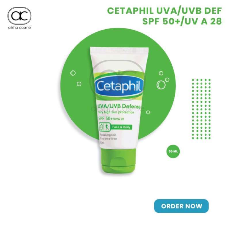Promo Cetaphil Uva/uvb Def Spf 50+/uv A 28 50ml Diskon 23% Di Seller ...