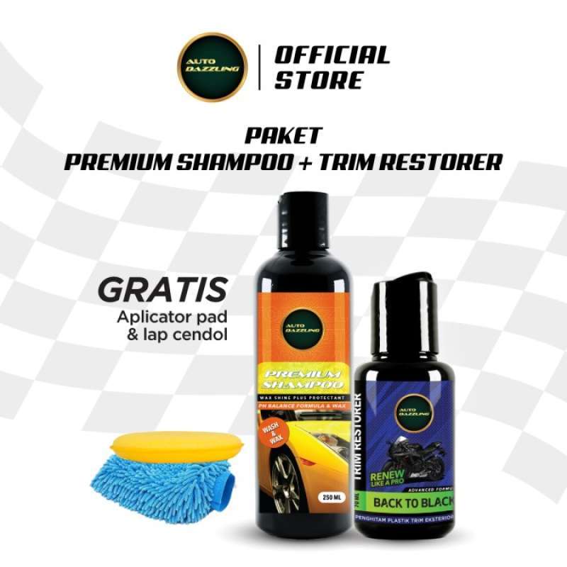 Promo Paket Trim Restorer Dan Premium Shampoo | Back To Black Paket ...