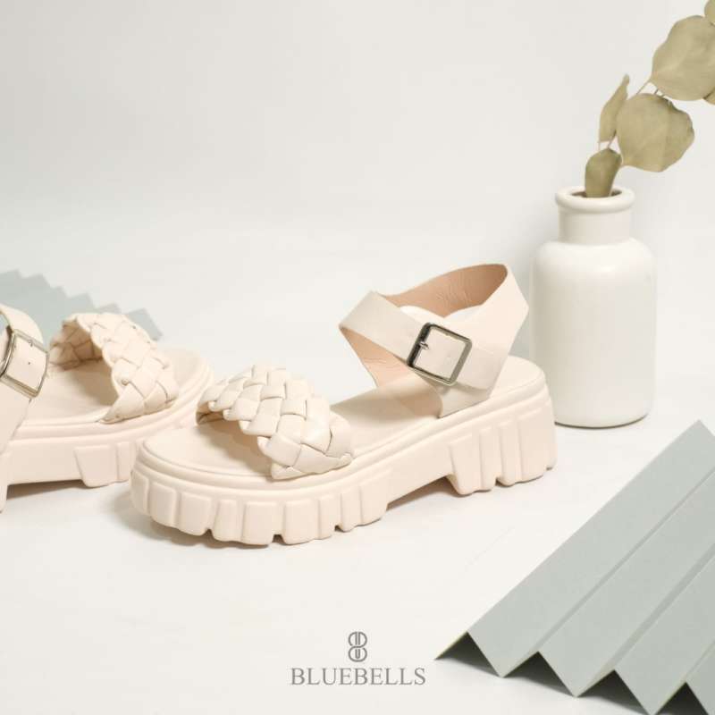 Promo Bluebells Felicia Sendal Platform Wanita Tinggi Sol Pu Hak 3cm Enteng Ringan Empuk Korean ...