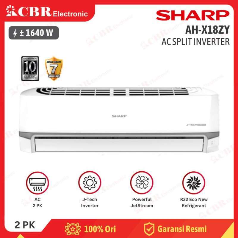 Jual AC Split SHARP Inverter 2PK AH-X18ZY (J-Tech Inverter) R-32 di ...
