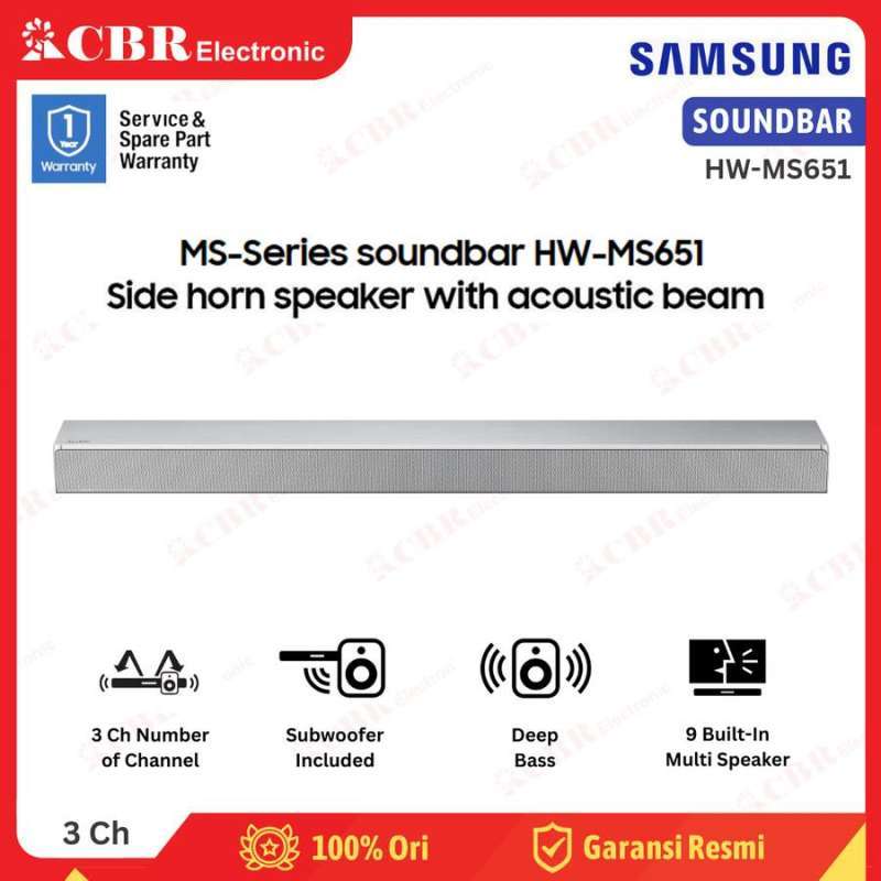 Jual Sound Bar SAMSUNG HW-MS651 di Seller CBR ELECTRONIC - Kampung Pelita, Kota Batam | Blibli