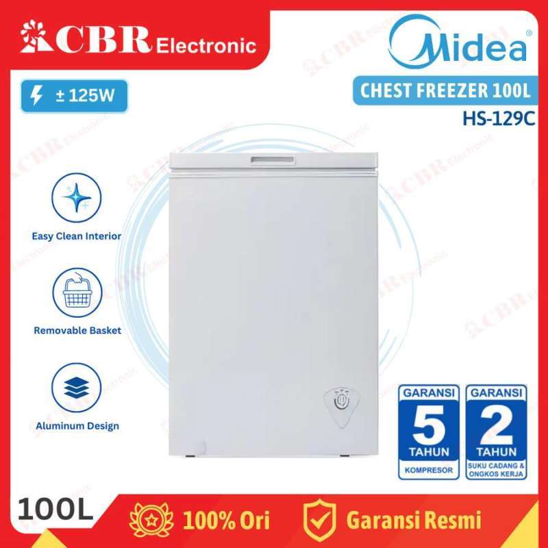 Jual Chest Freezer Midea 100l Hs-129c / Alumunium Di Seller Cbr Nagoya ...