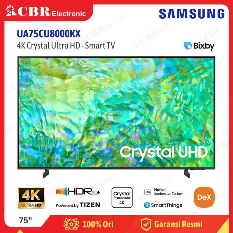 Jual TV SAMSUNG 75 Inch LED 75CU8000KX (4K Crystal UHD-Smart TV) di ...
