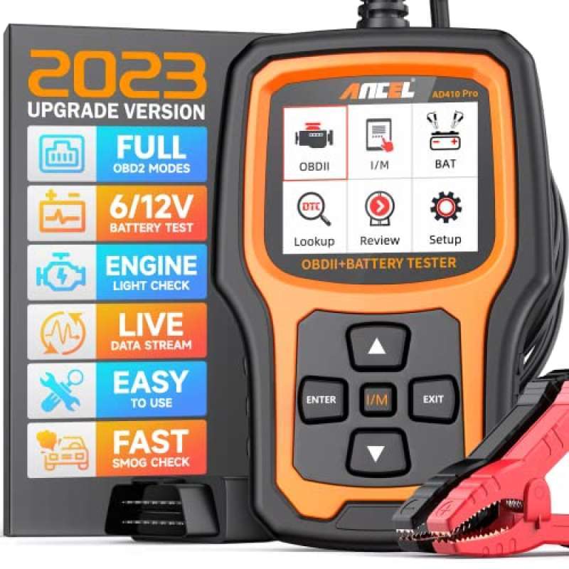 Jual ANCEL AD410 Pro OBD2 Scanner Diagnostic Tool Battery Tester 2 in 1 ...