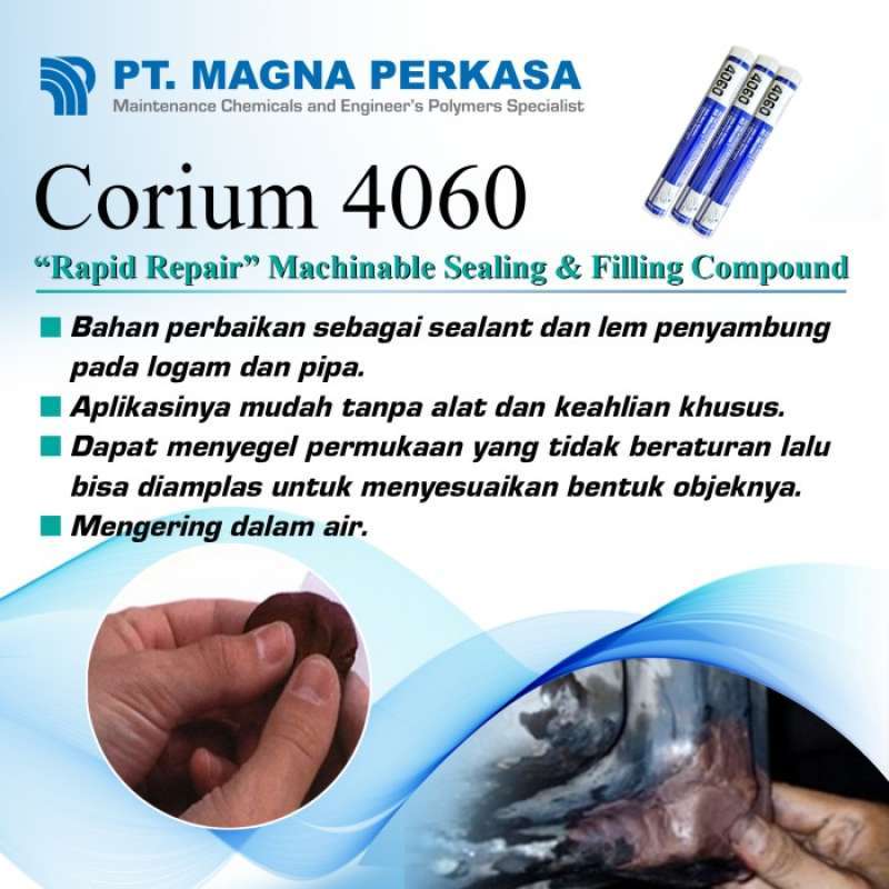 Jual Corium 4060 - Penambal dan penyambung pada permukaan yang keras di ...