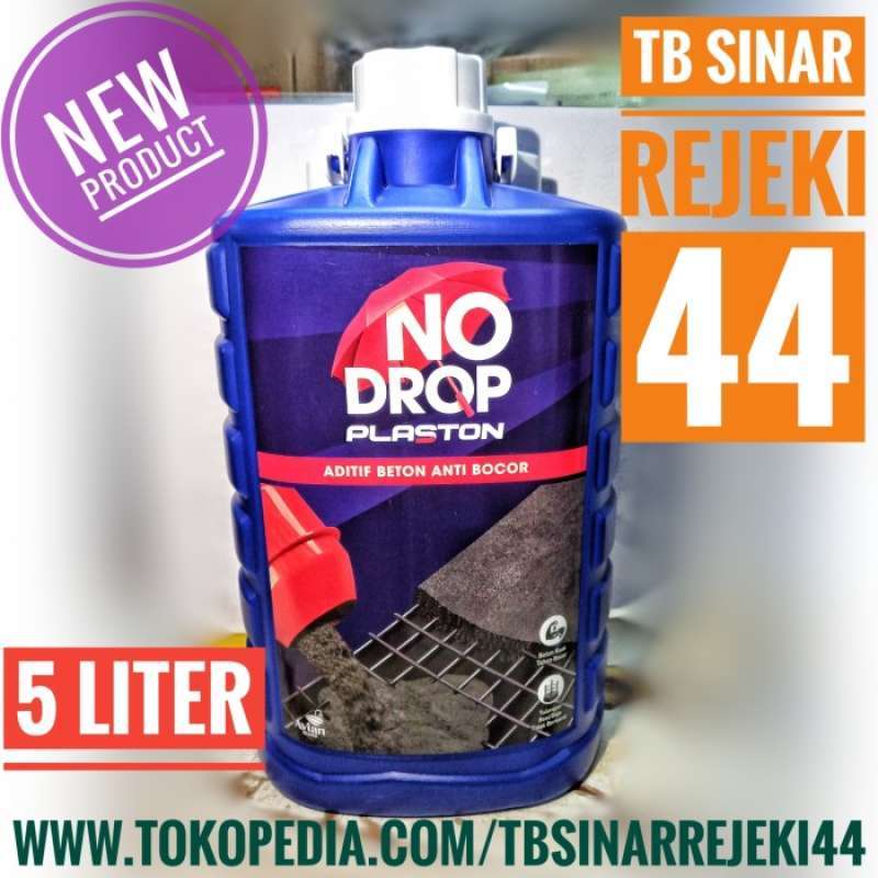 Jual NO DROP PLASTON 5 LITER ADITIF PENGERAS PENGUAT MUTU BETON ANTI ...