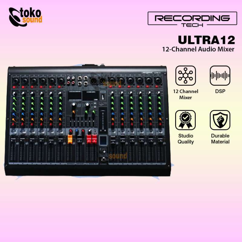 Jual Mixer Recording Tech 12 Channel Original Murah - Harga Diskon Mei ...