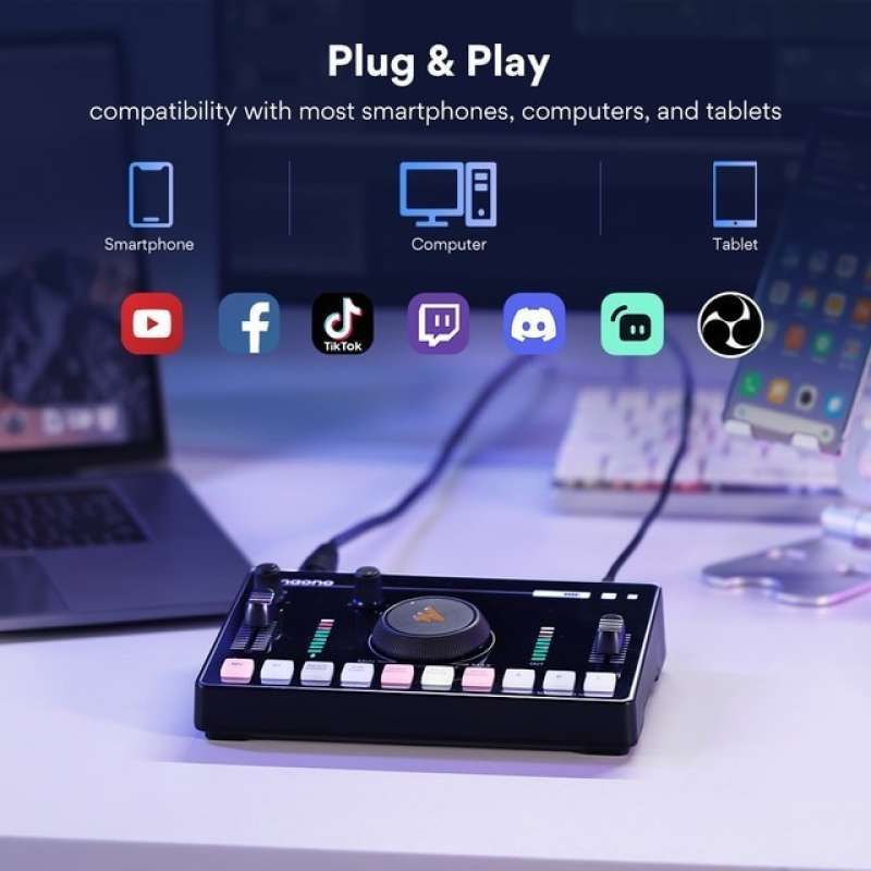Jual Maono Amc2 Neo One-stop Streaming Audio Mixer & Sound Card ...