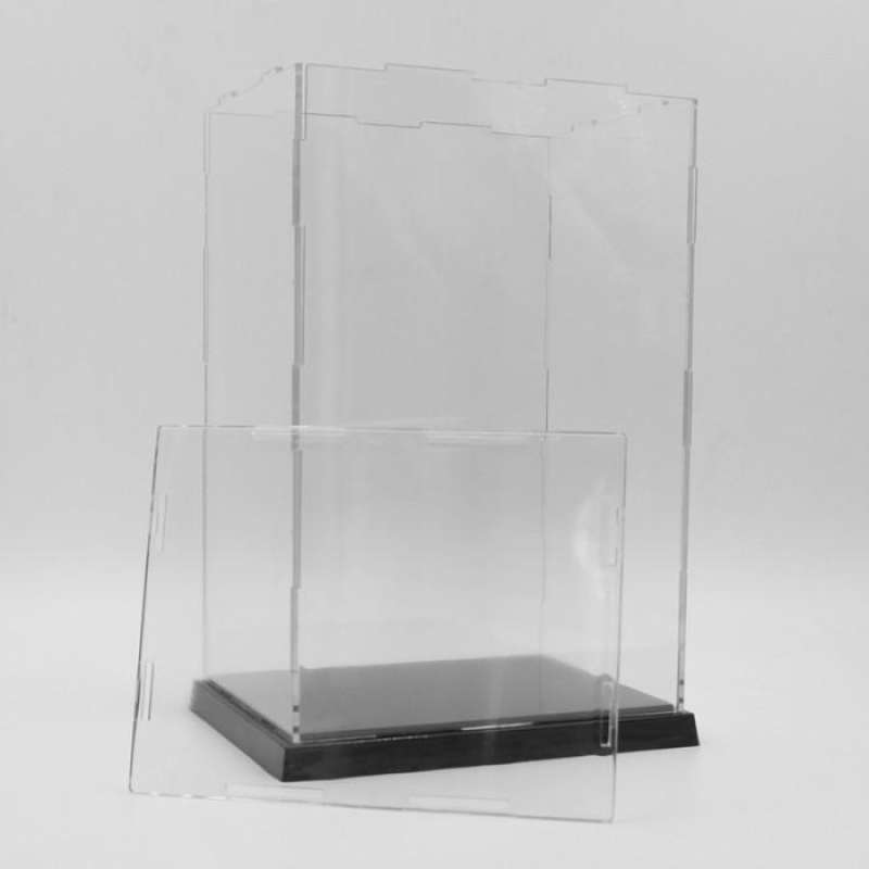 Jual Action Fures Showcase Box Clear Acrylic Display Case Black Base ...