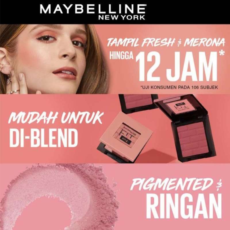 Promo Maybelline Fit Me Blush Diskon 10% Di Seller Dan+dan Official ...