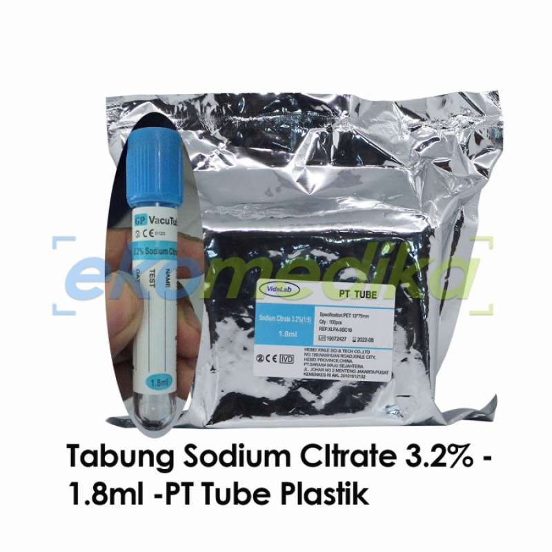 Jual Tabung Darah | Sodium Citrate Blood Vacuum Tube 1,8 Ml Videlab Di ...