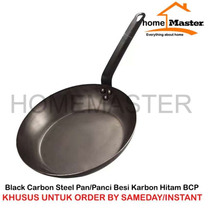Promo Go Black Carbon Steel/besi Karbon Hitam Frying Pan/panci/skillet ...