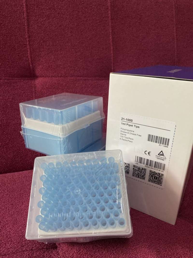 Jual Pipette Tips Blue Tips Rack 1000ul Sterile Biologix 21-1000 Isi ...