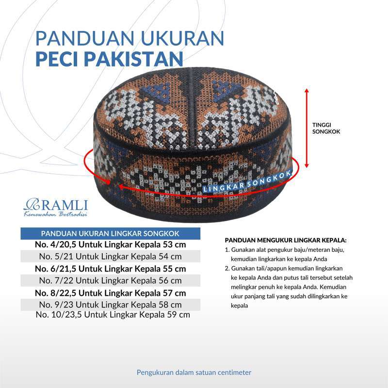 Jual Ramli Peci Songkok Pakistan Al Azhiim Di Seller Ramlistore.id ...