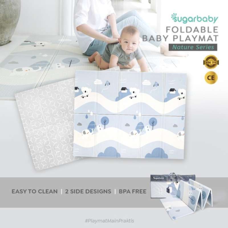 Promo Sugarbaby Foldable Baby Playmat (nature Series) / Playmat Lipat ...