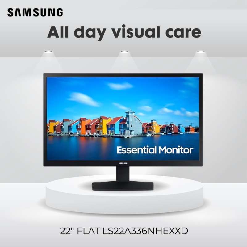 Promo Samsung LS22A336NHEXXD FHD Flat Monitor 22-Inch with Wide Viewing ...