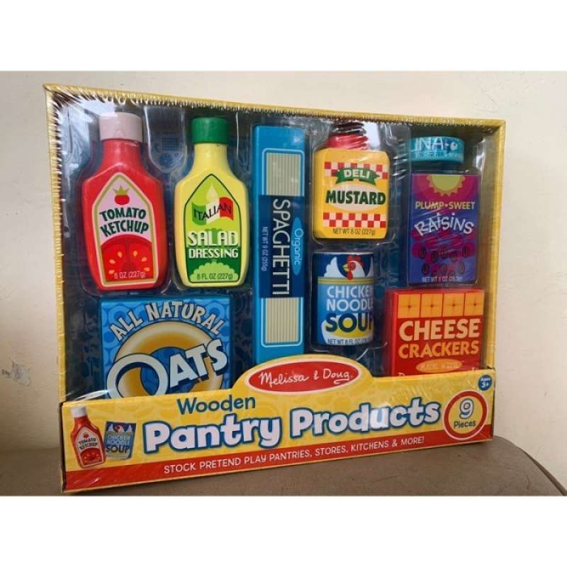 Promo Melissa Doug food groups pantry food fridge food pretend play ...