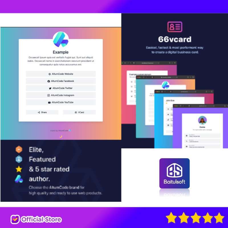Promo Source Code Aplikasi 66vcard - Digital Business Card Builder ... Promo Source Code Aplikasi 66vcard - Digital Business Card Builder ...