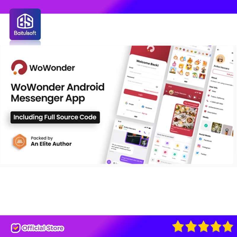 Promo SOURCE CODE APLIKASI WOWONDER ANDROID MESSENGER - MOBILE APPLICATION FOR WOWONDER SOCIAL ...