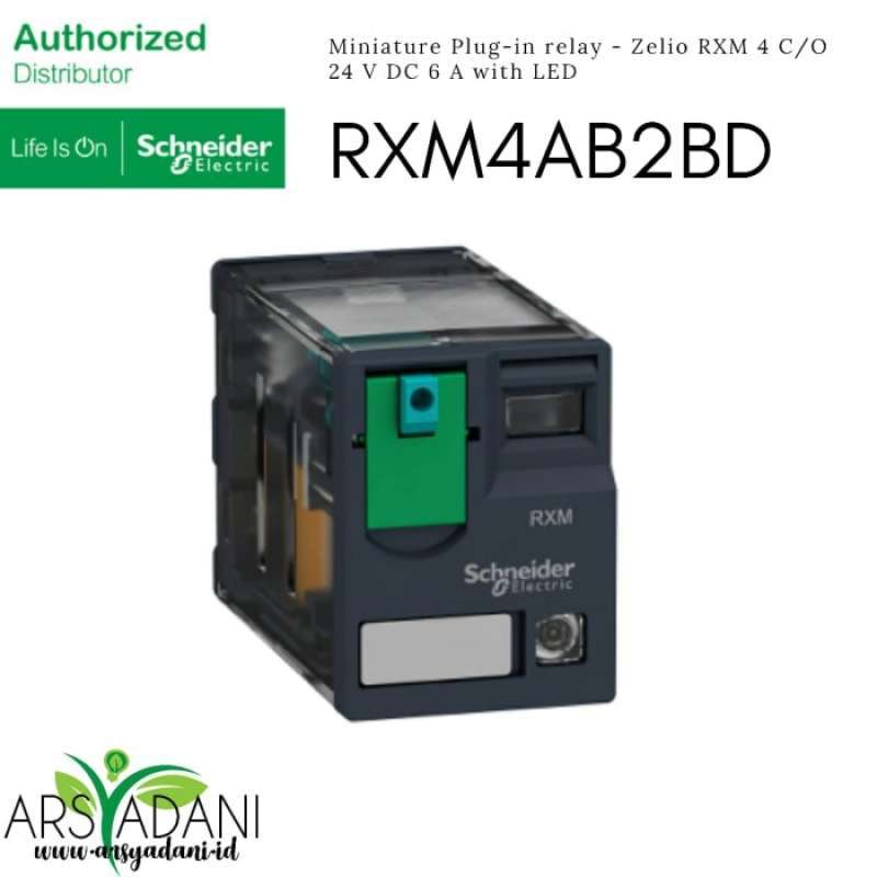 Promo RXM4AB2BD - Miniature Plug-in relay - Zelio RXM 4 C/O 24 V DC 6 A LED Diskon 13% di Seller ...
