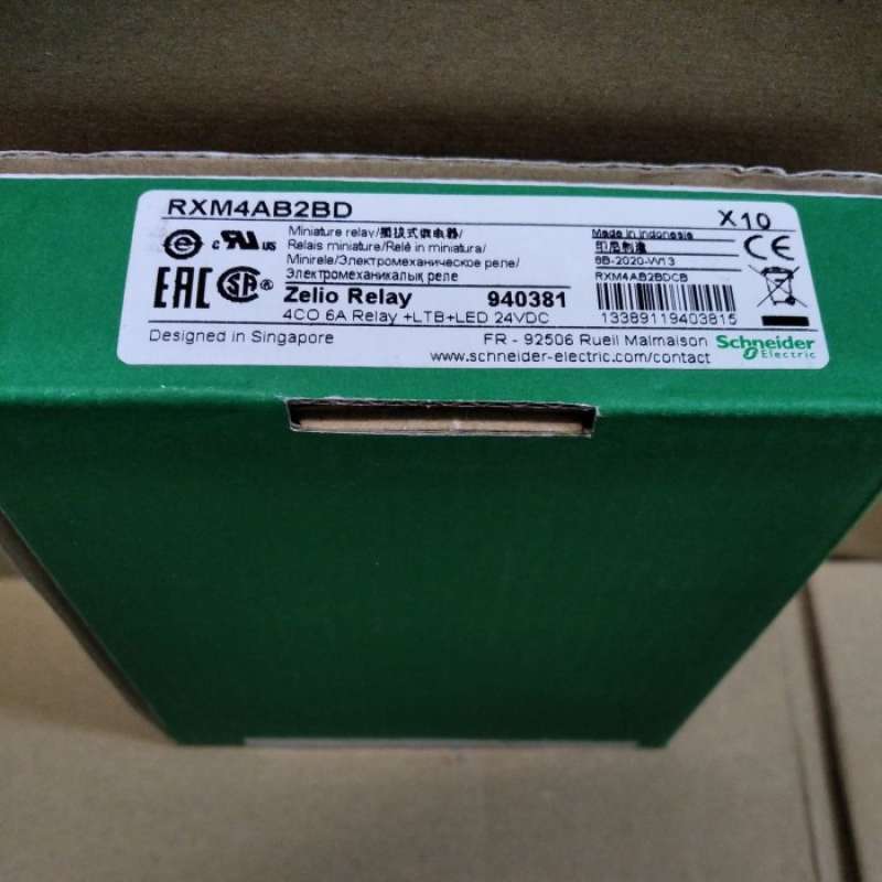 Promo RXM4AB2BD - Miniature Plug-in relay - Zelio RXM 4 C/O 24 V DC 6 A ...