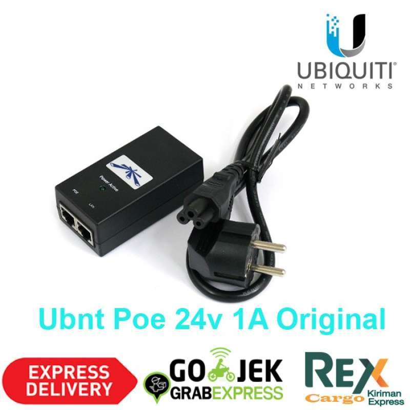 Promo Ubiquity Ubnt POE Adaptor 24Volt 1Ampere 24v 1a Diskon 23% di ...