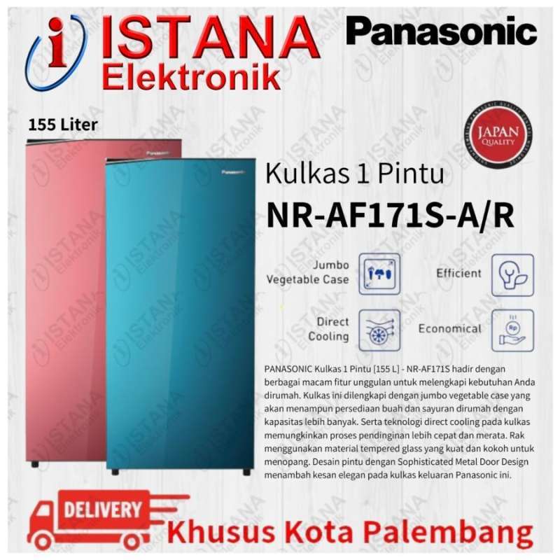 Jual PANASONIC KULKAS 1 PINTU 155 LITER NR-AF171S-A/R di Seller Istana Elektronik Palembang - 20 ...