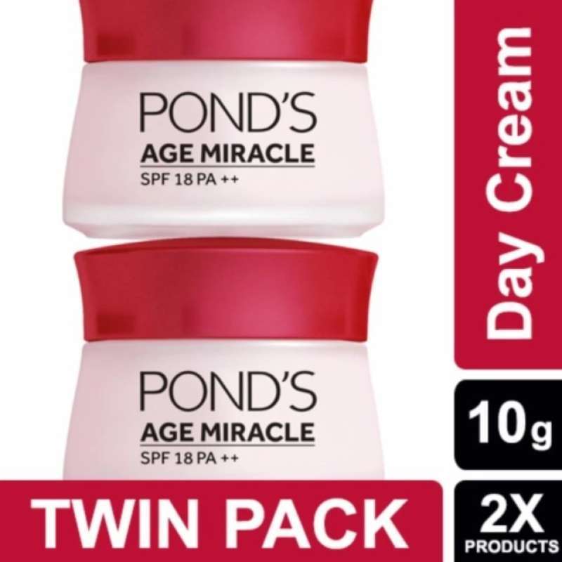 Promo Ponds Age Miracle Day Cream 10g Twin Pack Diskon 5% di Seller ...