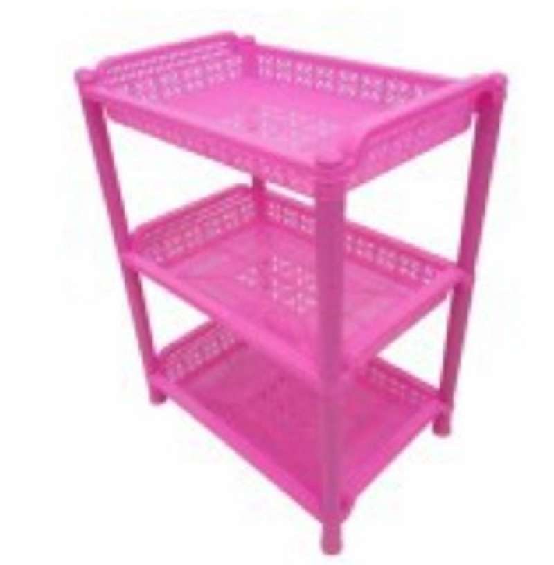 Jual Multiplast Optima Rak Plastik Piring dan Gelas Susun 3 Warna di ...