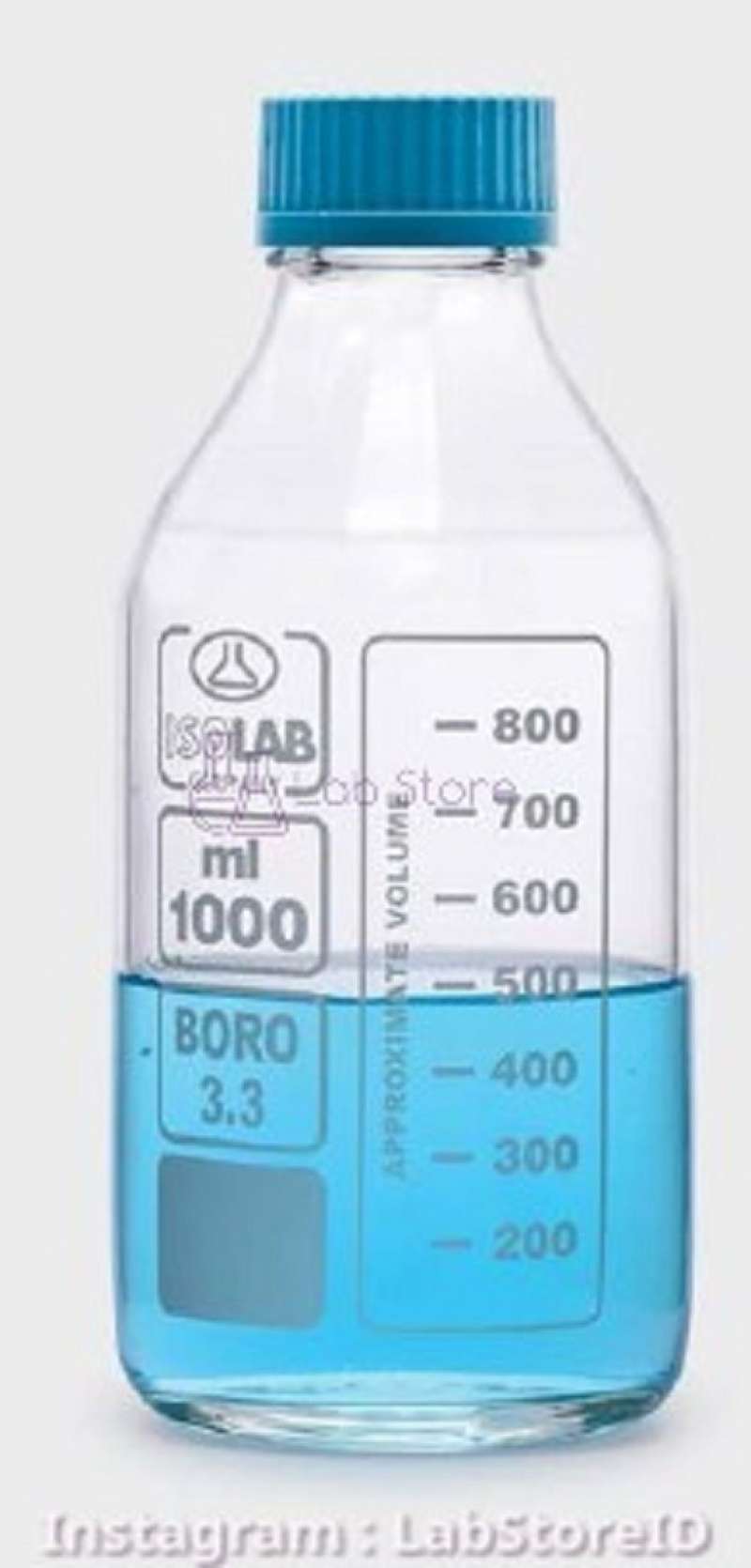 Jual Laboratory Bottle Borosilicate 1000 Ml Clear Lab Botol | Isolab di ...