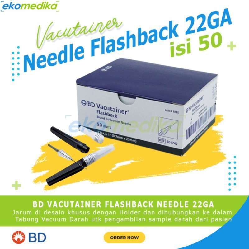 Jual Bd Vacutainer Flashback Needle No.22ga Di Seller Bea Store ...