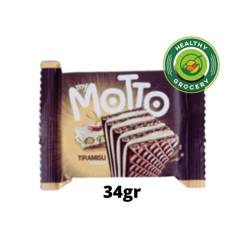 Jual My Motto Biskuit Wafer Double Cream 34gr Tiramisu di Seller ...
