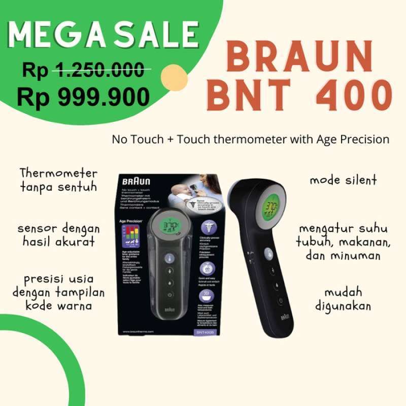 Promo Braun 3 In 1 No Touch Thermometer Bnt400 Diskon 23% di Seller Super Self - Kebon Kacang ...