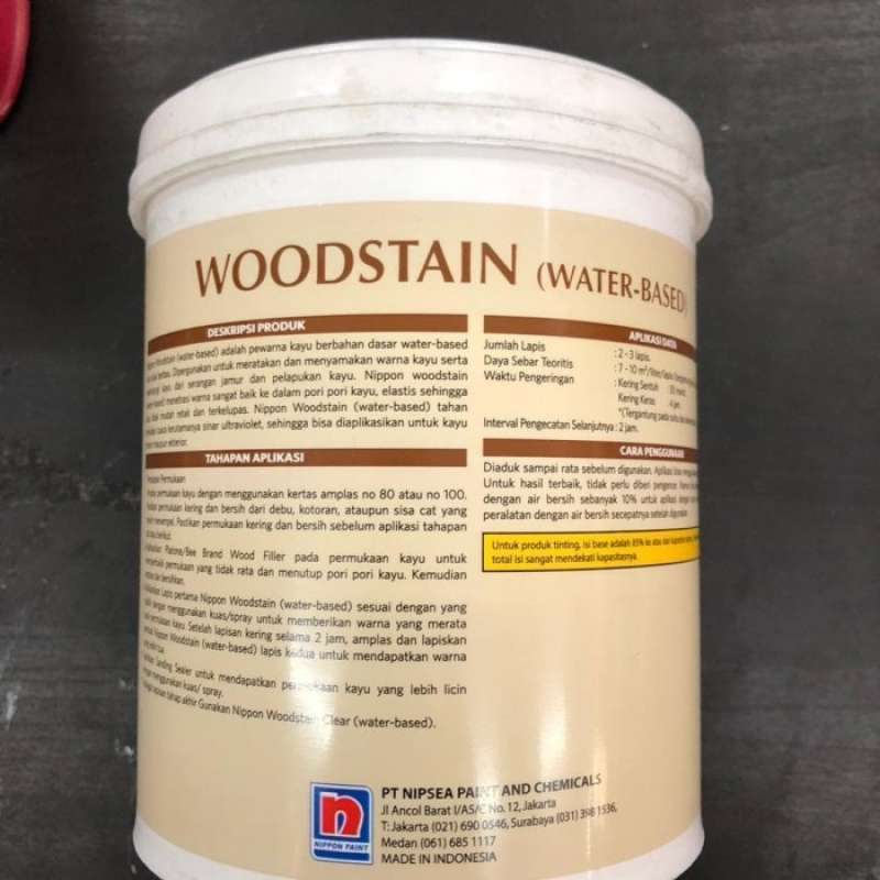 Promo Woodstain Nippon Paint Water Based T112 Banana Yellow (1 Liter ...
