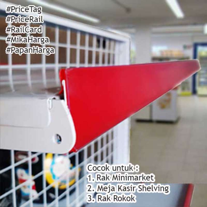 Jual Price Tag Jepit - Price Rail - Label Harga Rak Toko - Mika Harga ...
