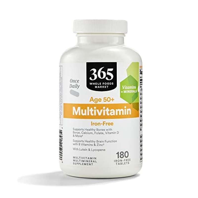Jual 365 by Whole Foods Market, Mature Adult Once Daily Multi, 180 ...