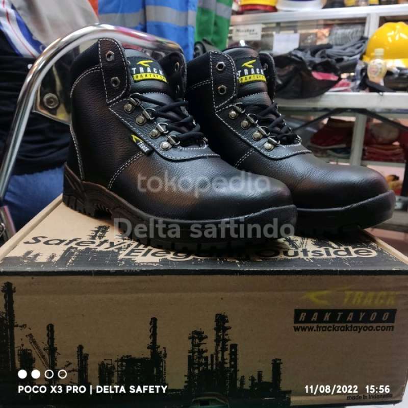 Promo Sepatu Safety Shoes Track Raktayoo Tr016 Hitam Berkualitas Diskon ...